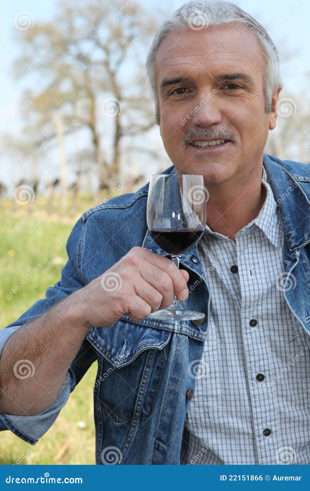 Man Drinking Wine in Vineyard Stock Photo - Image of caucasian, cheers ...