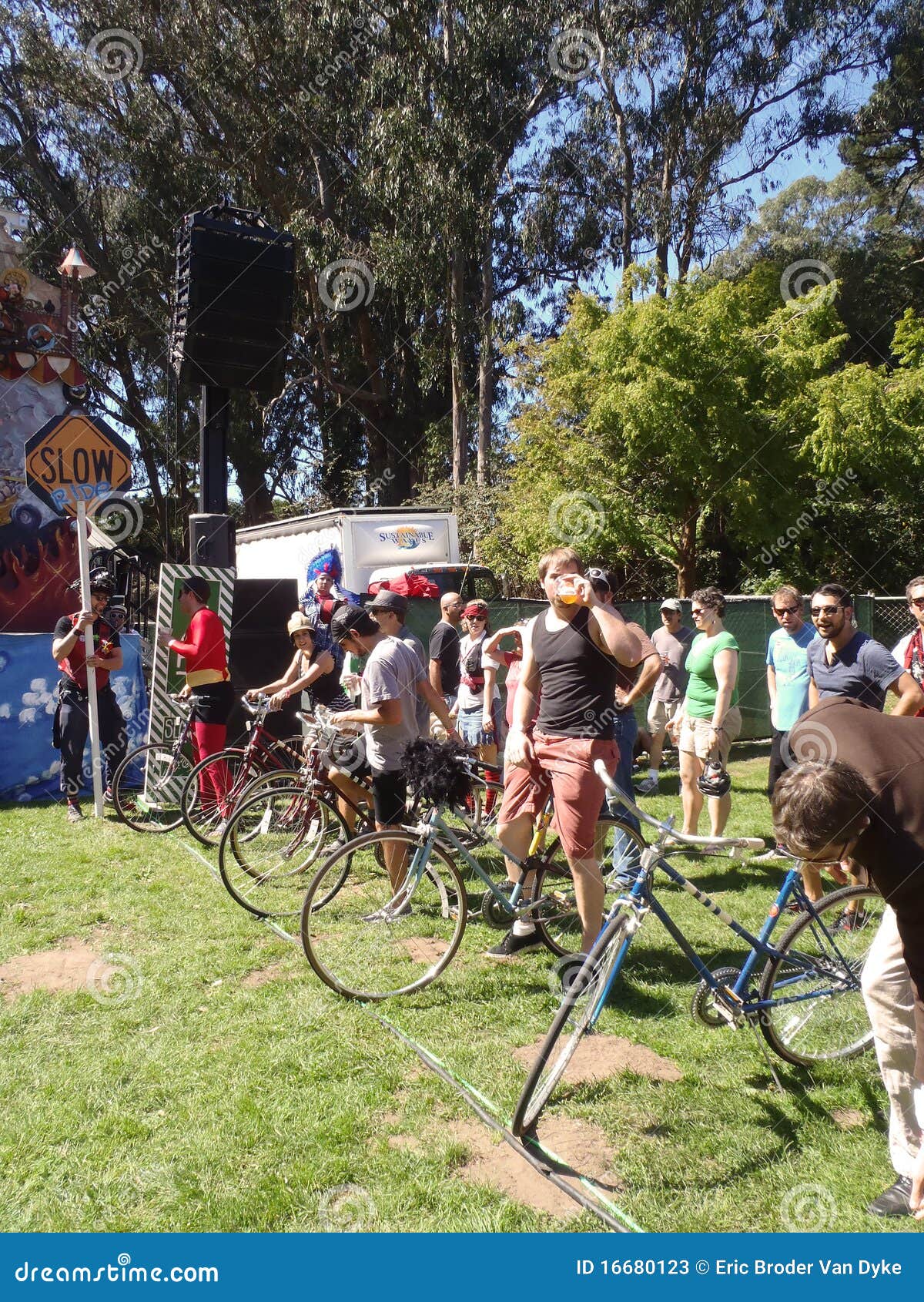 Man Drinks a Beer on His Bike Editorial Stock Photo - Image of bicycle ...