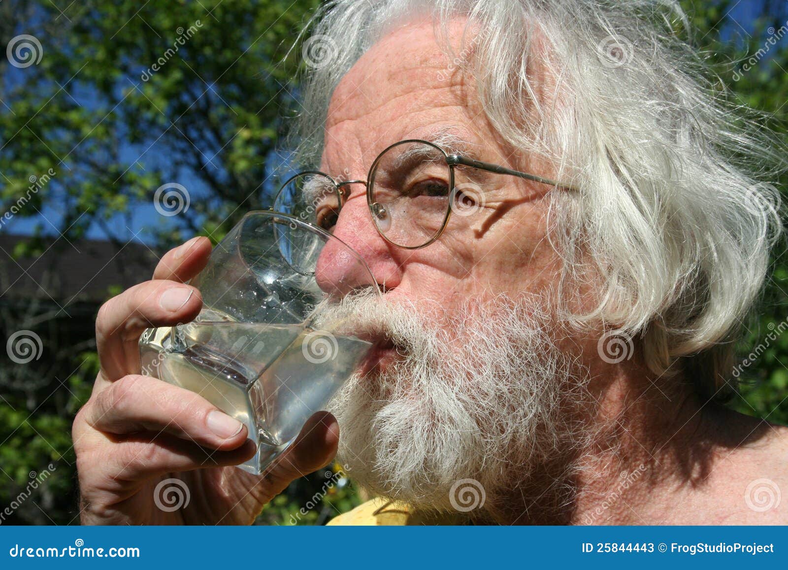 Man drinks a lemonade stock image. Image of hair, intelligent - 25844443