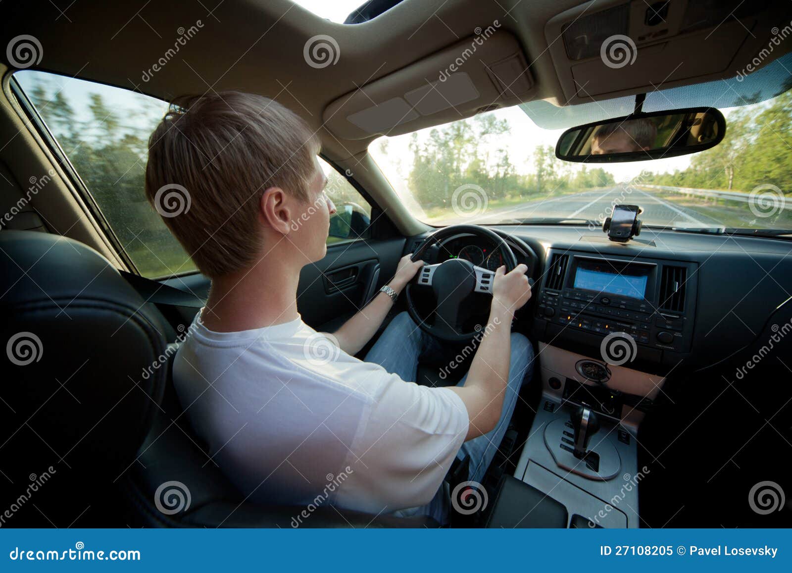 Man drive car, inside stock image. Image of chippers - 27108205