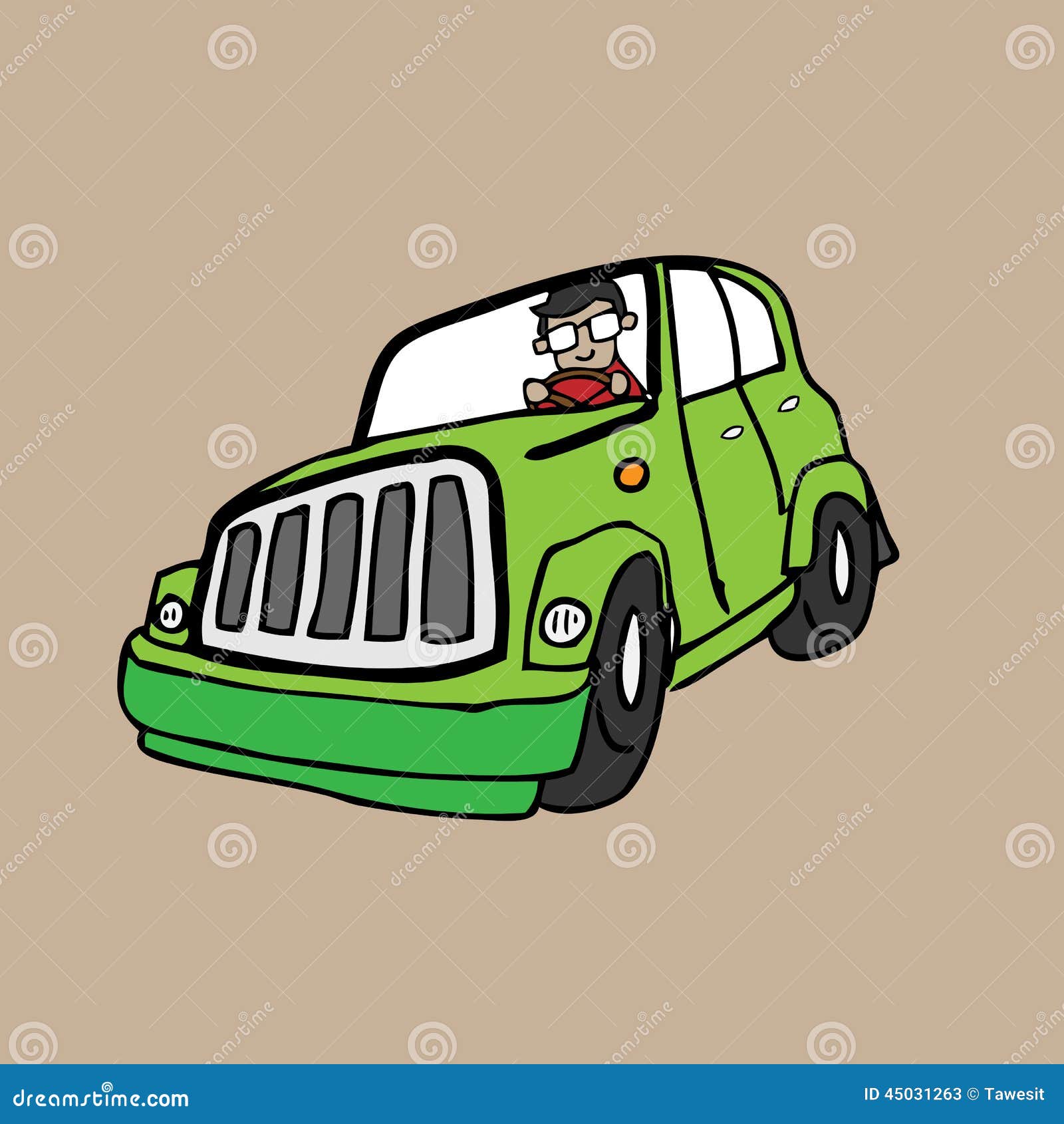 Man drive off road stock vector. Illustration of vehicle - 45031263