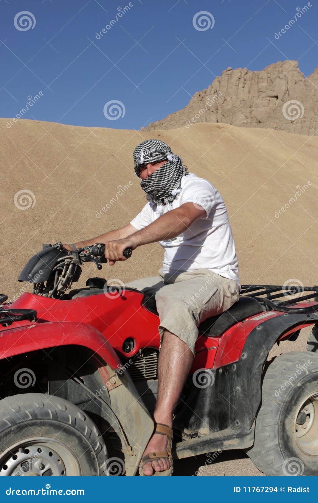 Man drives Quad Bike stock photo. Image of egypt, male - 11767294