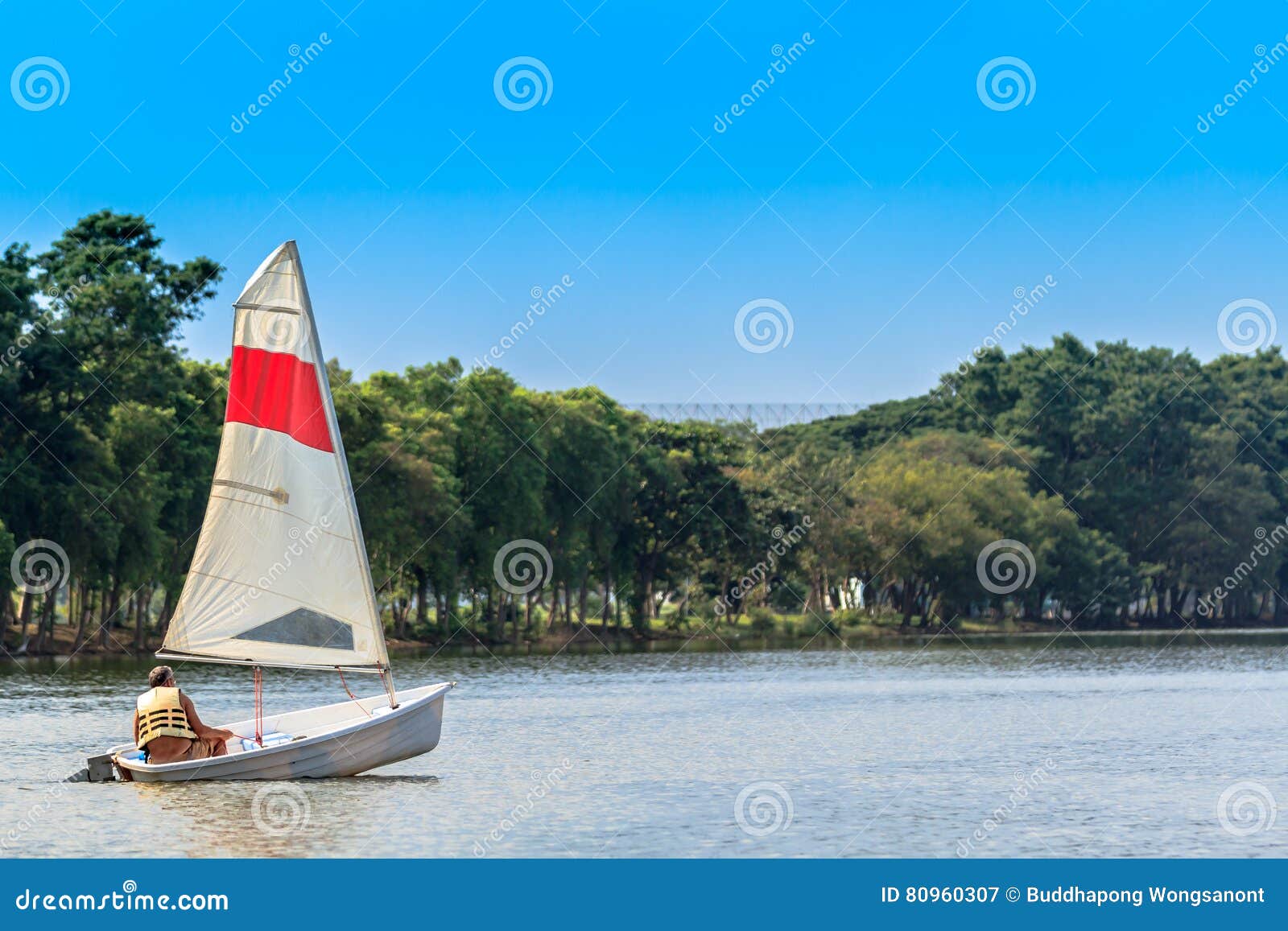 The Man Driving a Boat on the Lake. Editorial Photography - Image of ...