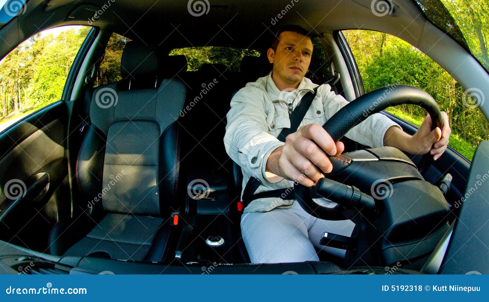Man Driving A Car Royalty Free Stock Photos - Image: 5192318