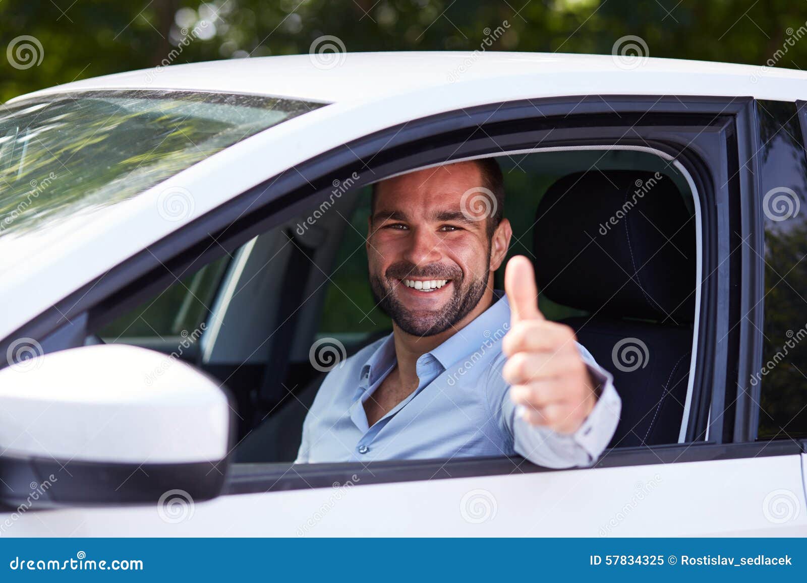 Man driving car stock image. Image of driving, white - 57834325