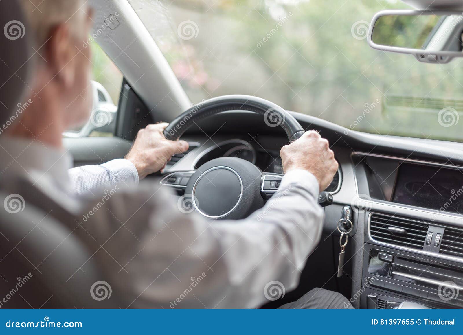 Man driving a car stock image. Image of automobile, person - 81397655