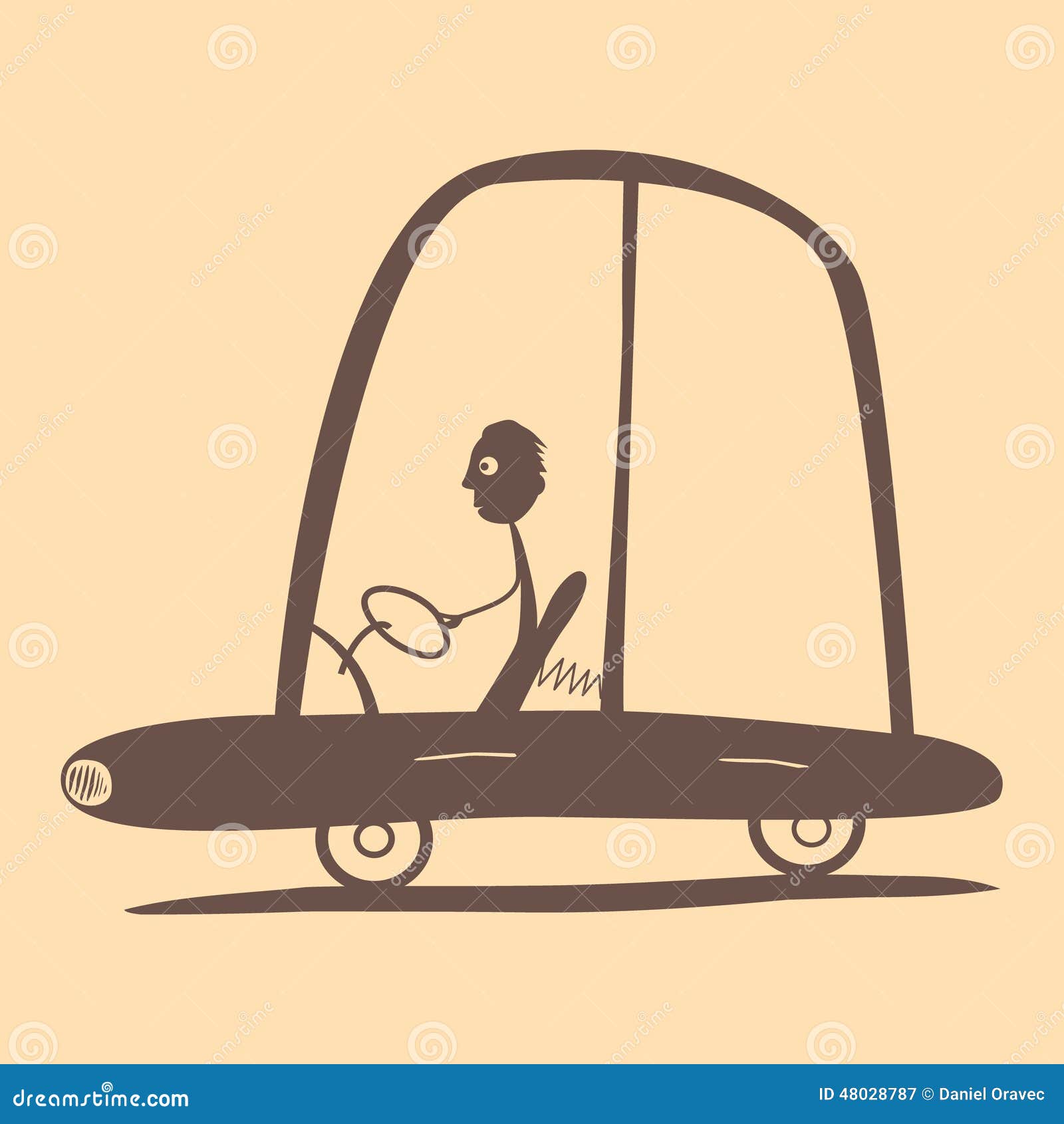 Man Driving Car Illustration Stock Vector - Illustration of traffic ...