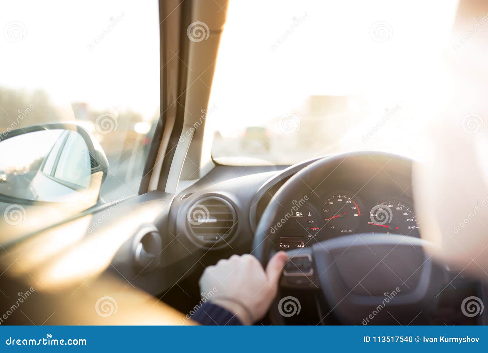 Drive a Car. Inside Interior View Stock Photo - Image of interior ...
