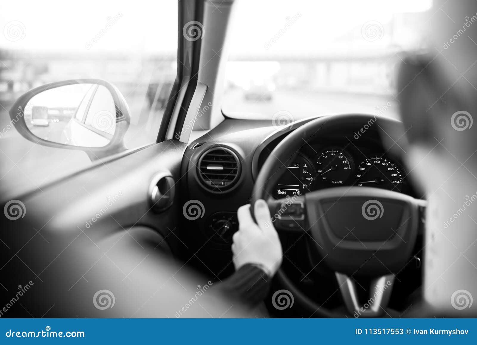 Drive a Car. Inside Interior View Stock Image - Image of driver ...