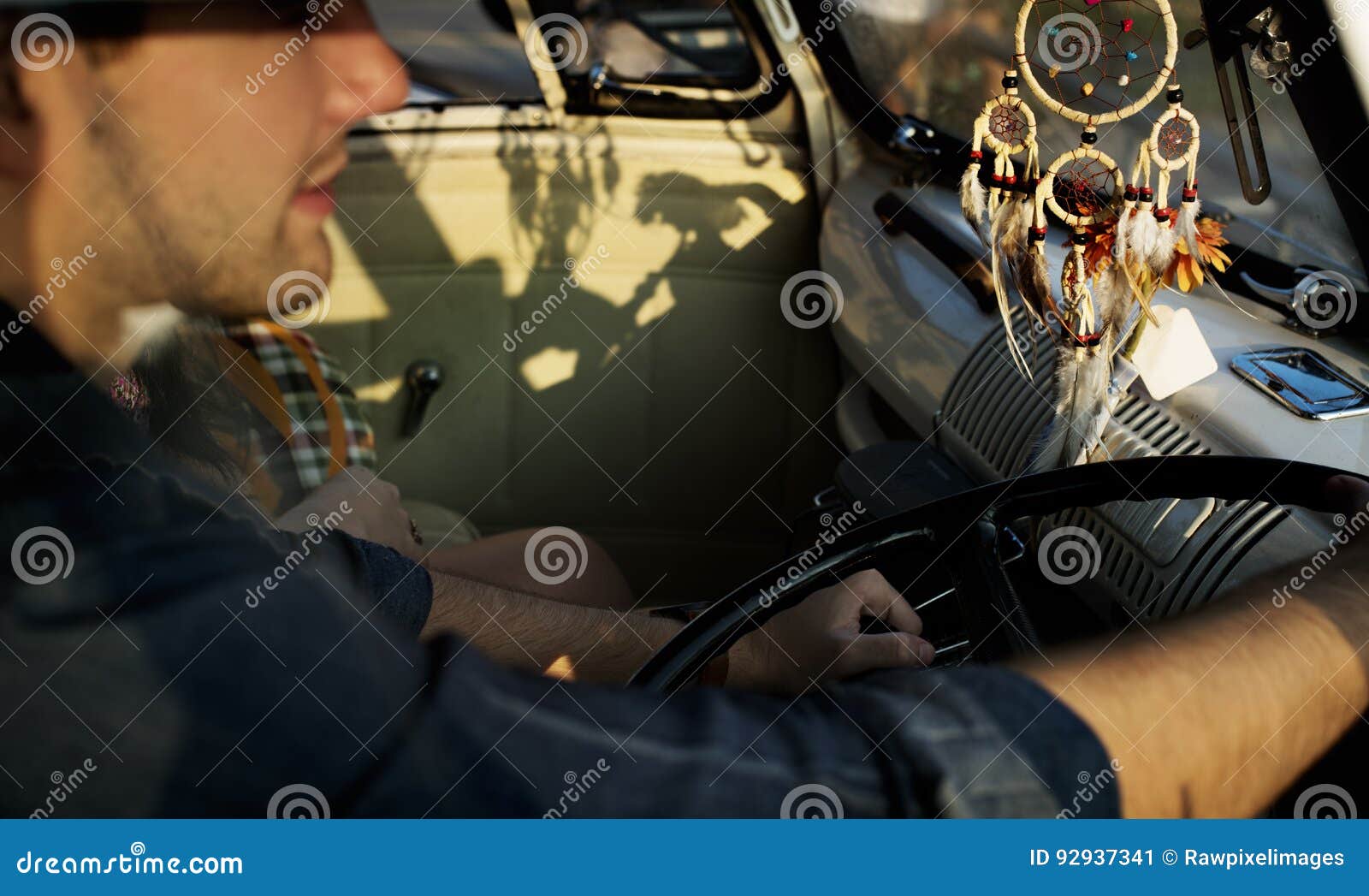 Man Driving a Car with Windows Down Stock Image - Image of hipster ...