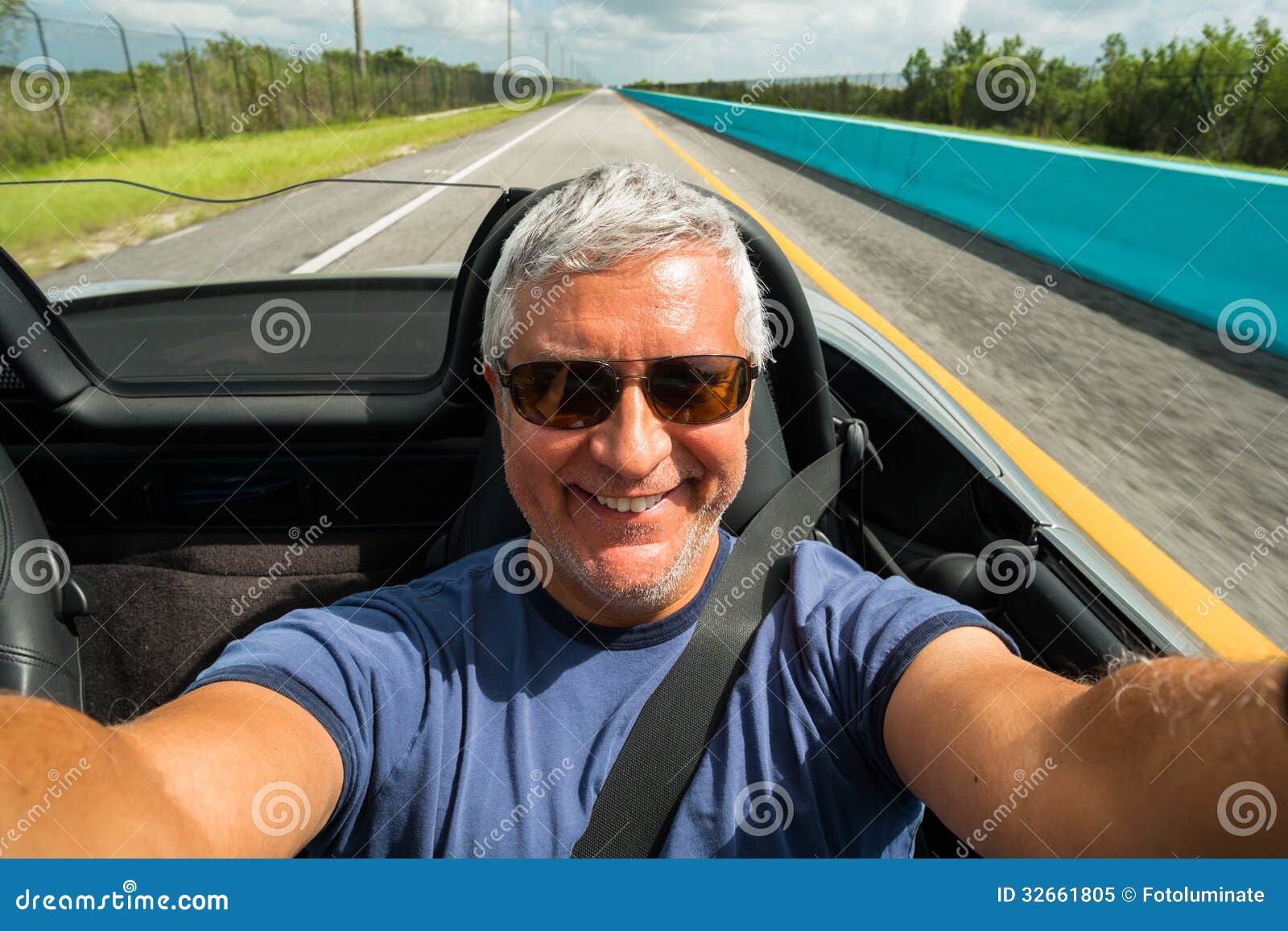 Man driving stock image. Image of olive, appeal, fifties - 32661805