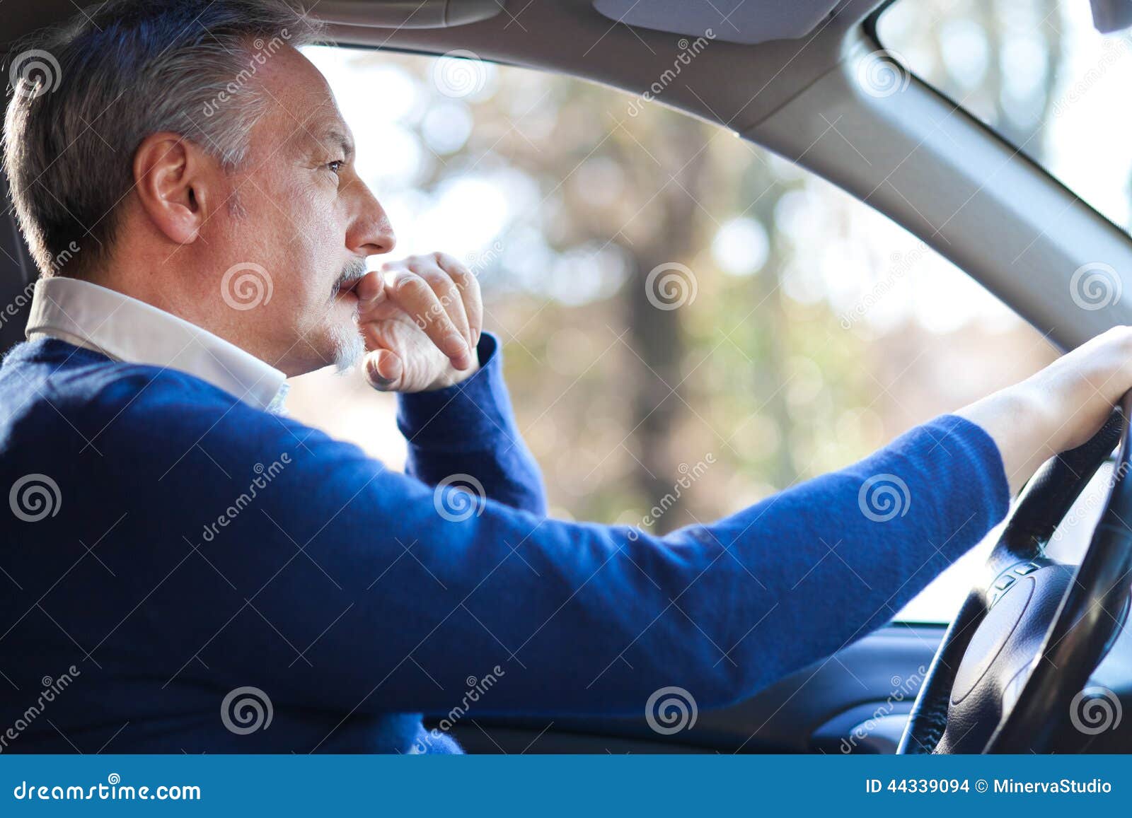 Man driving his car stock photo. Image of auto, prestige - 44339094