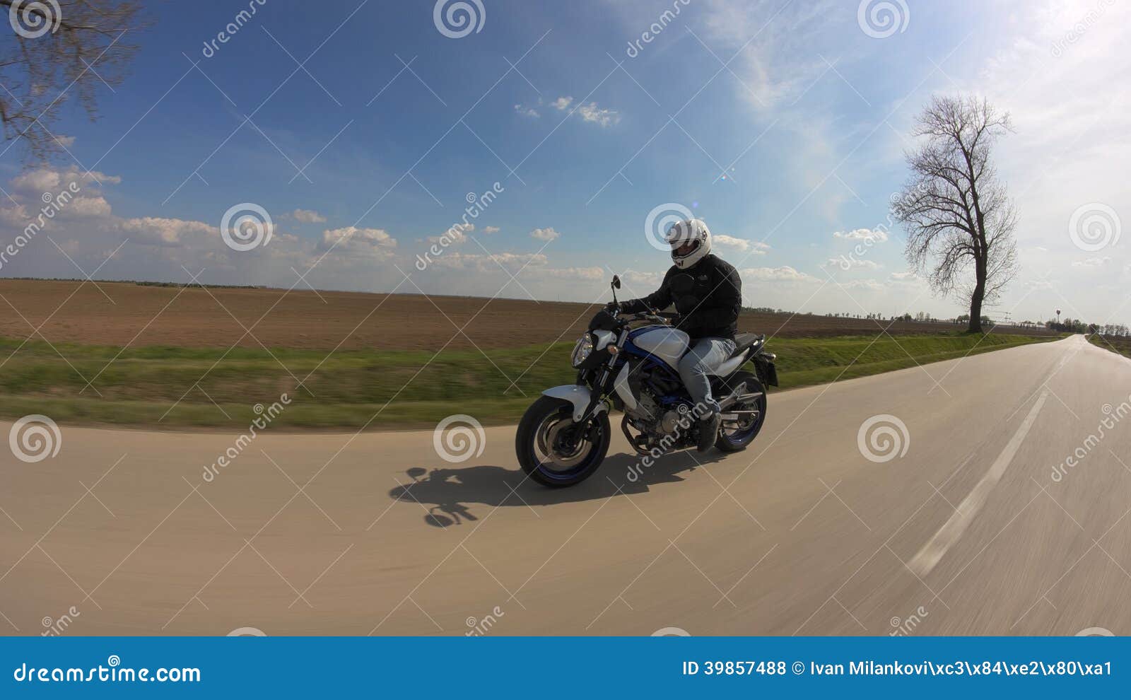 Man driving motorcycle stock photo. Image of speed, person - 39857488
