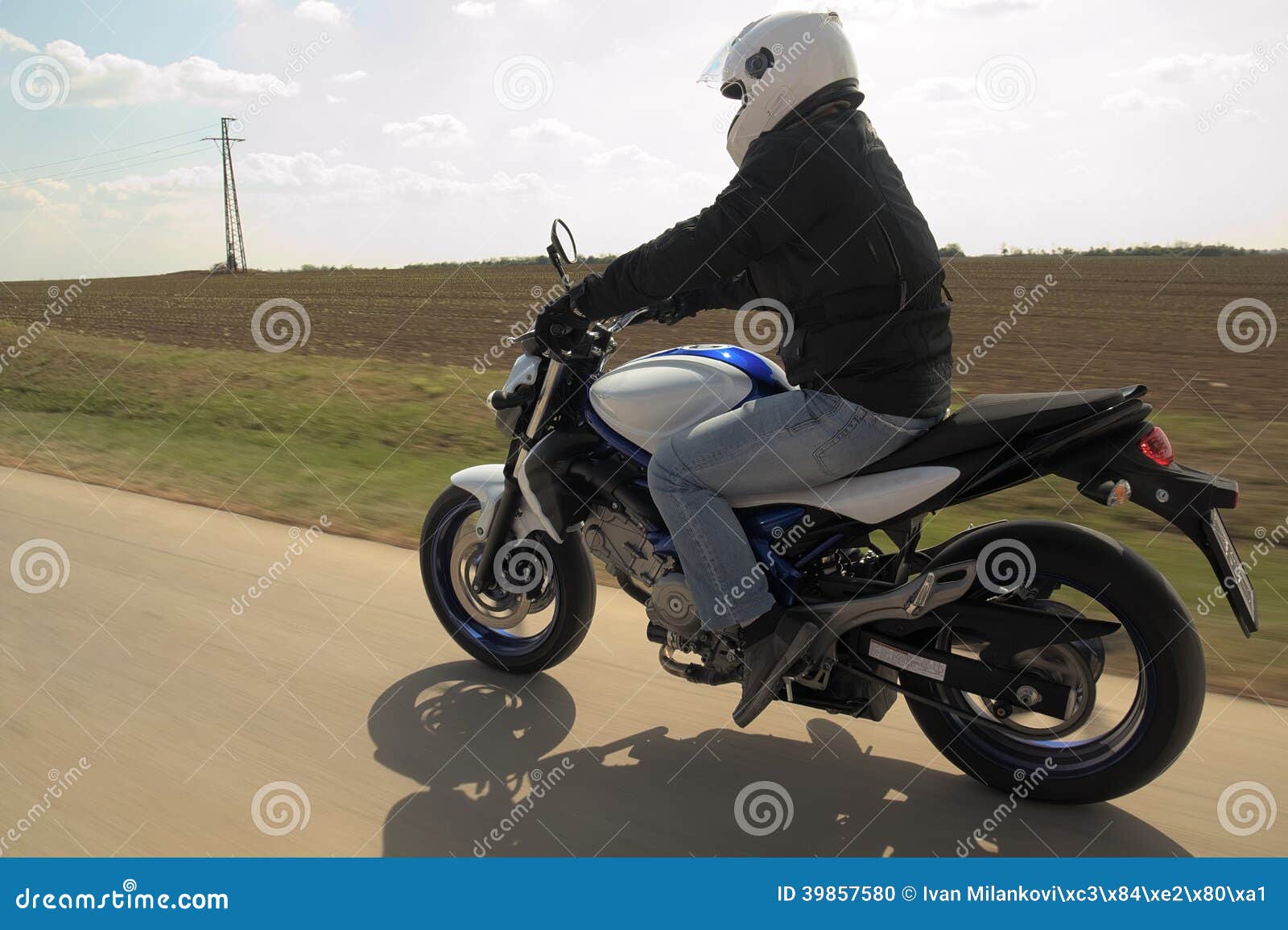 Man driving motorcycle stock photo. Image of grip, chopper - 39857580