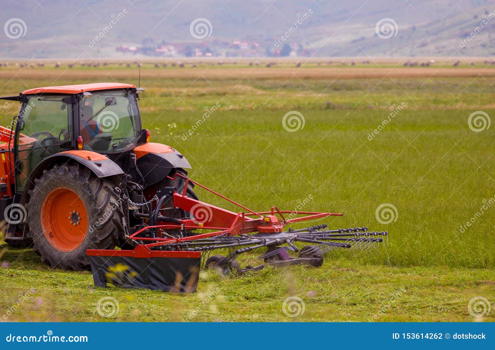 Man driving tractor stock photo. Image of food, crops - 153614262