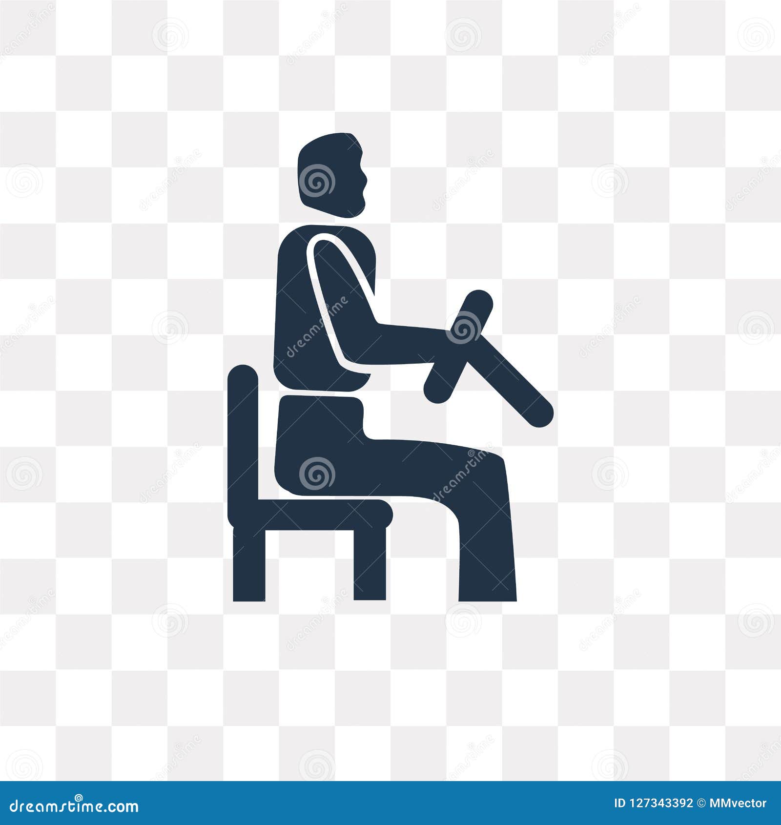 Man Driving Vector Icon Isolated on Transparent Background, Man Stock ...