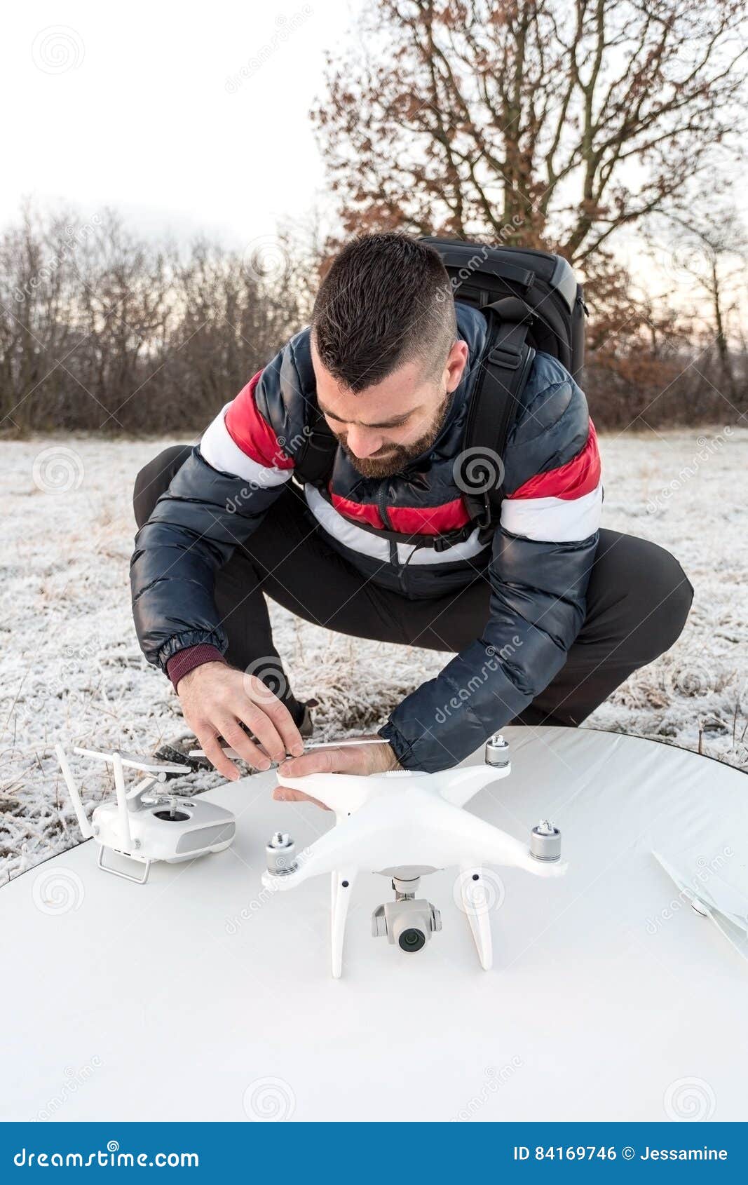 Man with drone stock photo. Image of filming, camera - 84169746