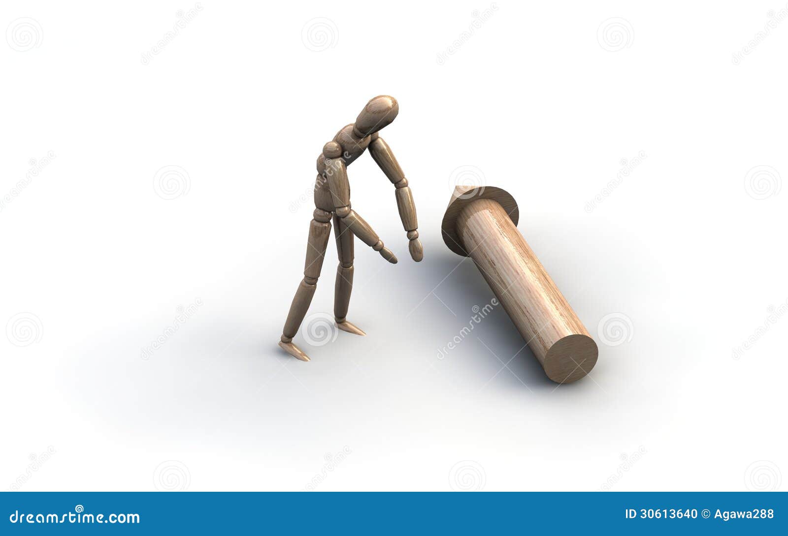 Man Dropping Down An Arrow Picture. Image: 30613640