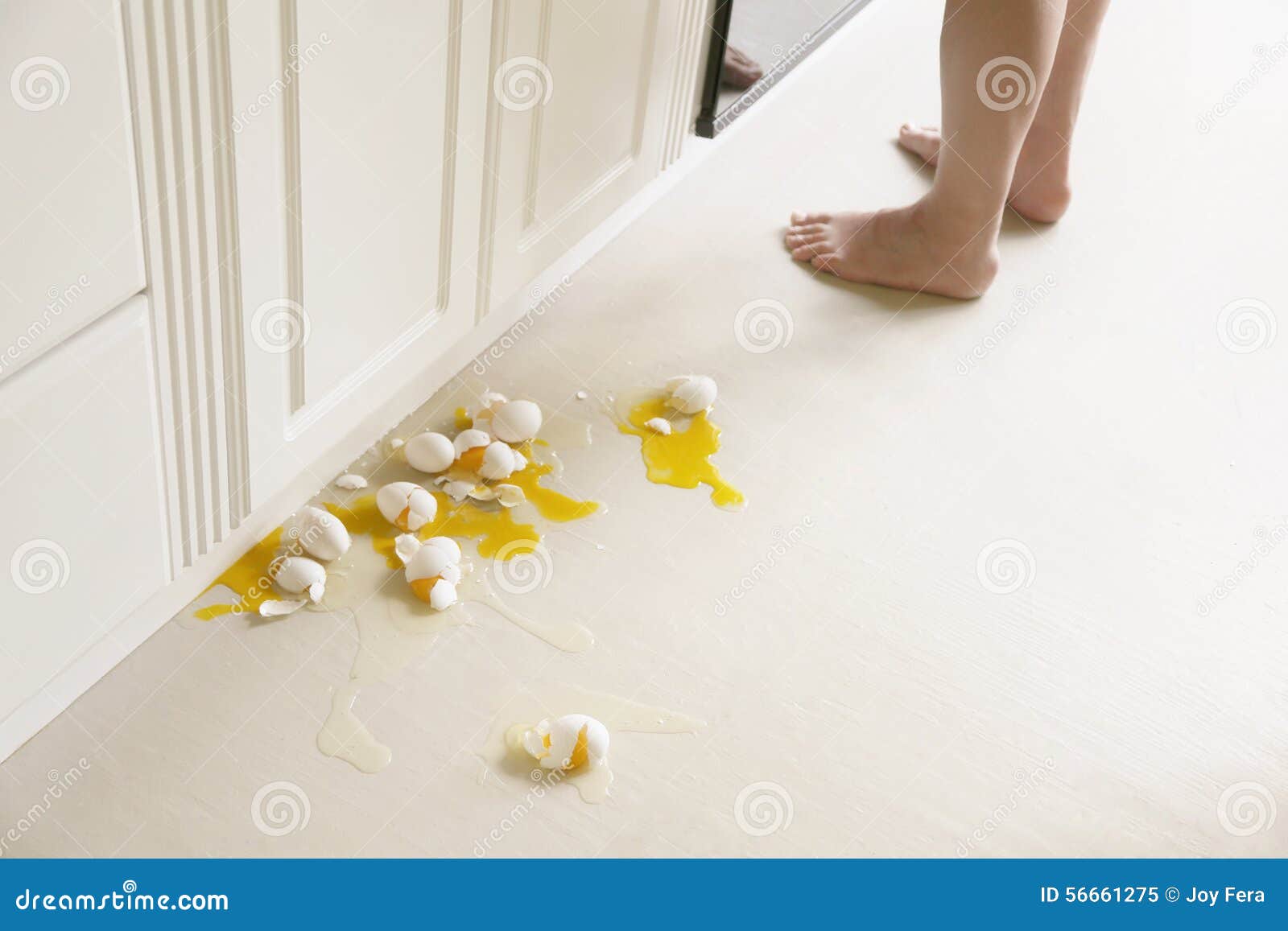 Man Drops Breakfast Eggs stock image. Image of kitchen - 56661275