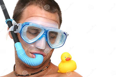 Man with Duck stock image. Image of duck, holiday, duckie - 1198653