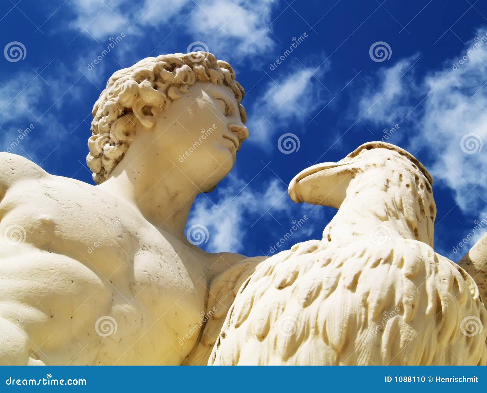 Man and eagle stock photo. Image of adult, culture, body - 1088110