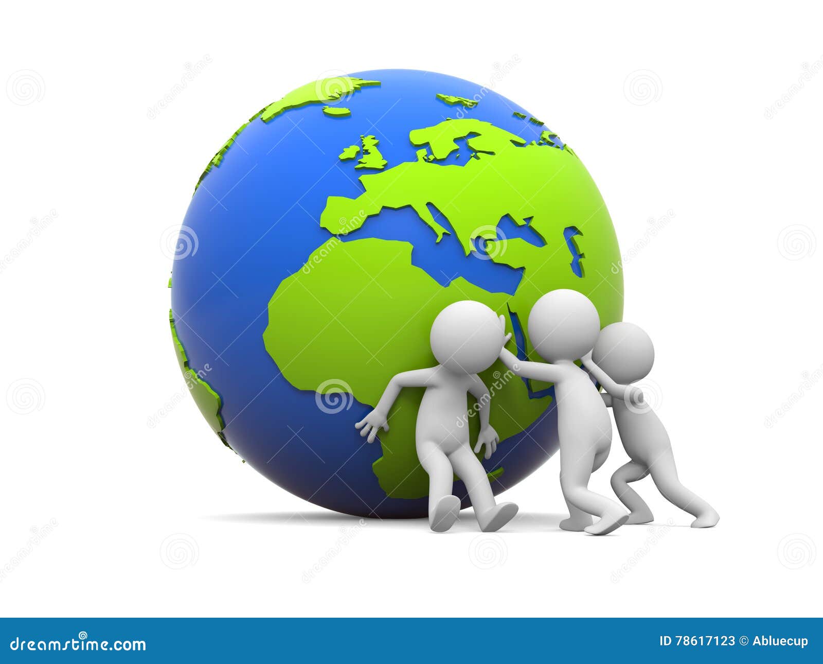 Man with earth stock illustration. Illustration of design - 78617123