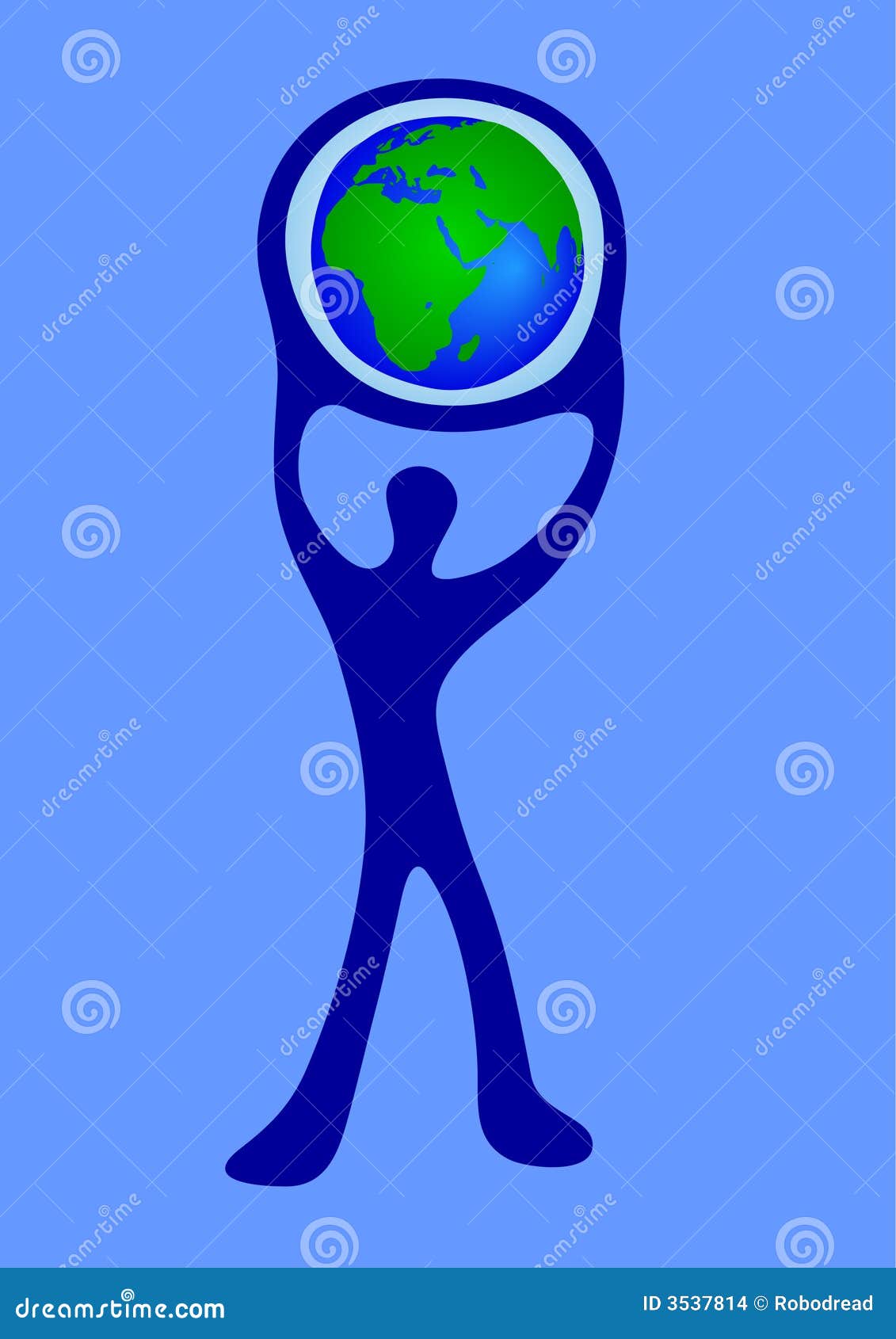 Man Earth (vector) stock vector. Illustration of person - 3537814