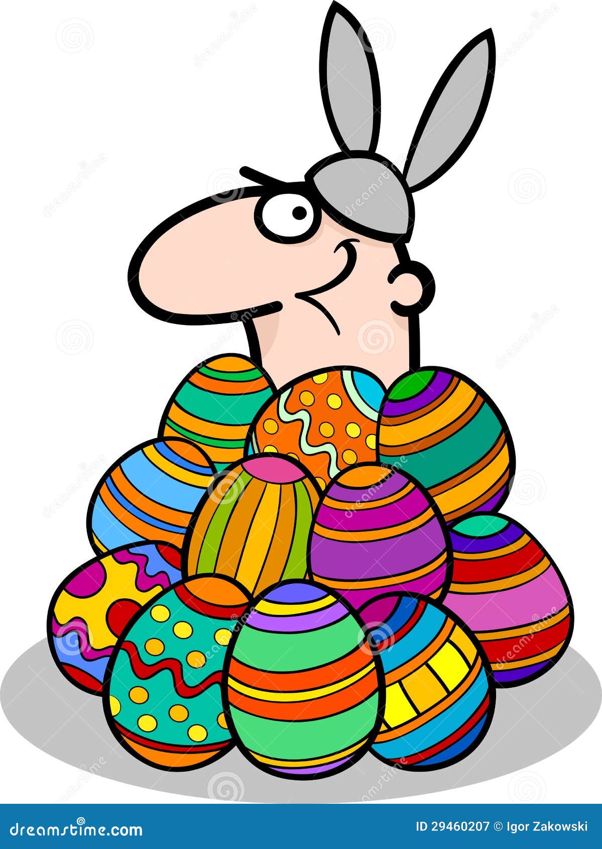 Man in Easter Bunny Costume Cartoon Stock Vector - Illustration of clip ...