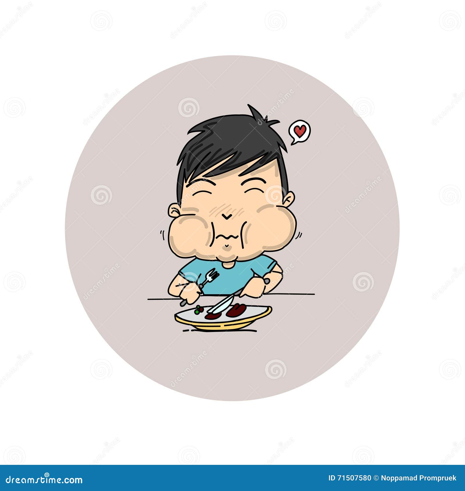 Man eat food cartoon stock vector. Illustration of design - 71507580