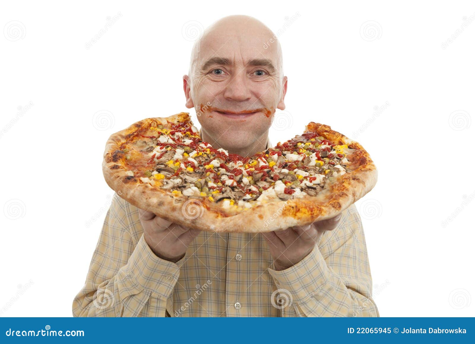 Man Eat Pizza Royalty Free Stock Photo - Image: 22065945