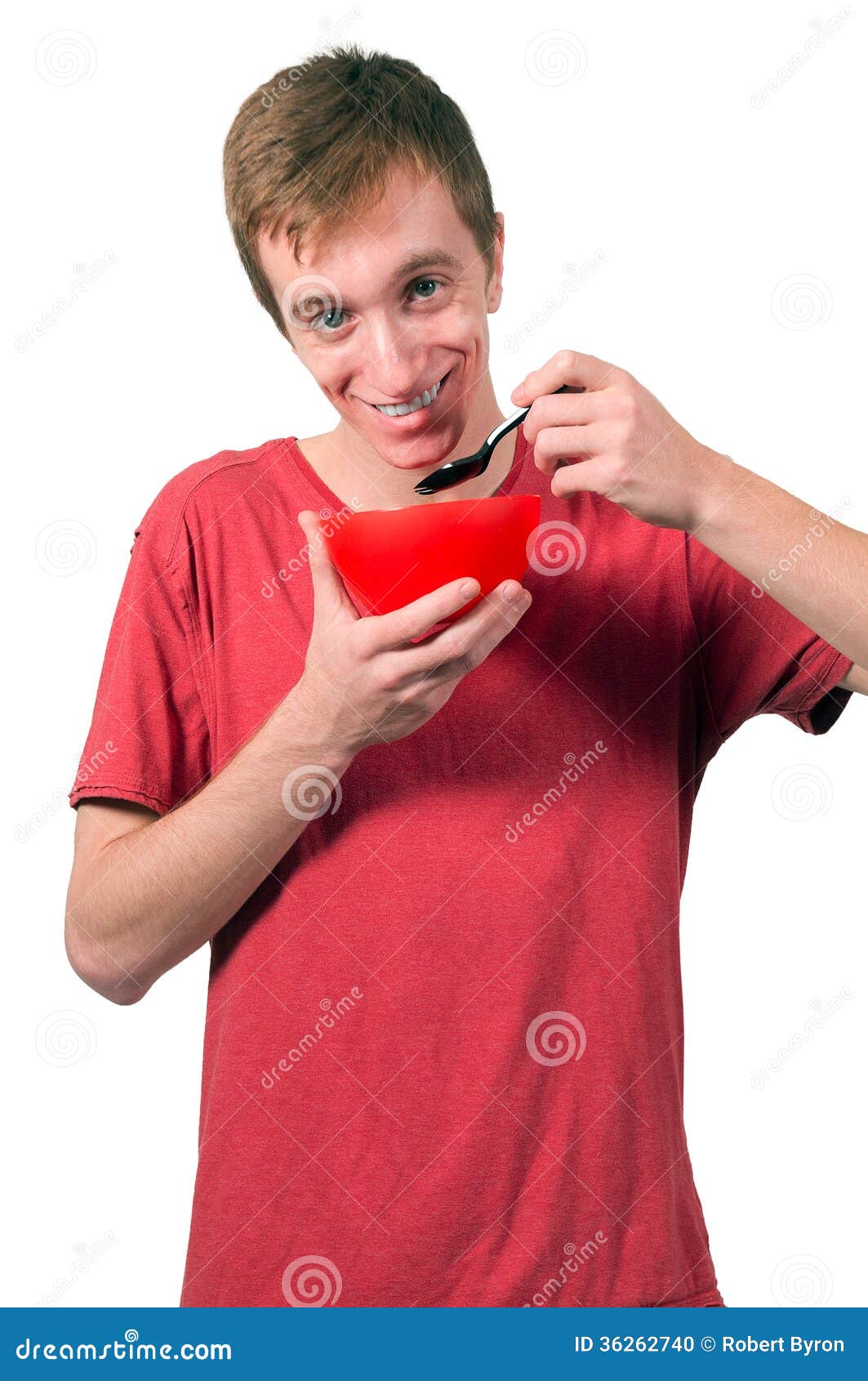 Man Eating stock photo. Image of beautiful, happy, breakfast - 36262740