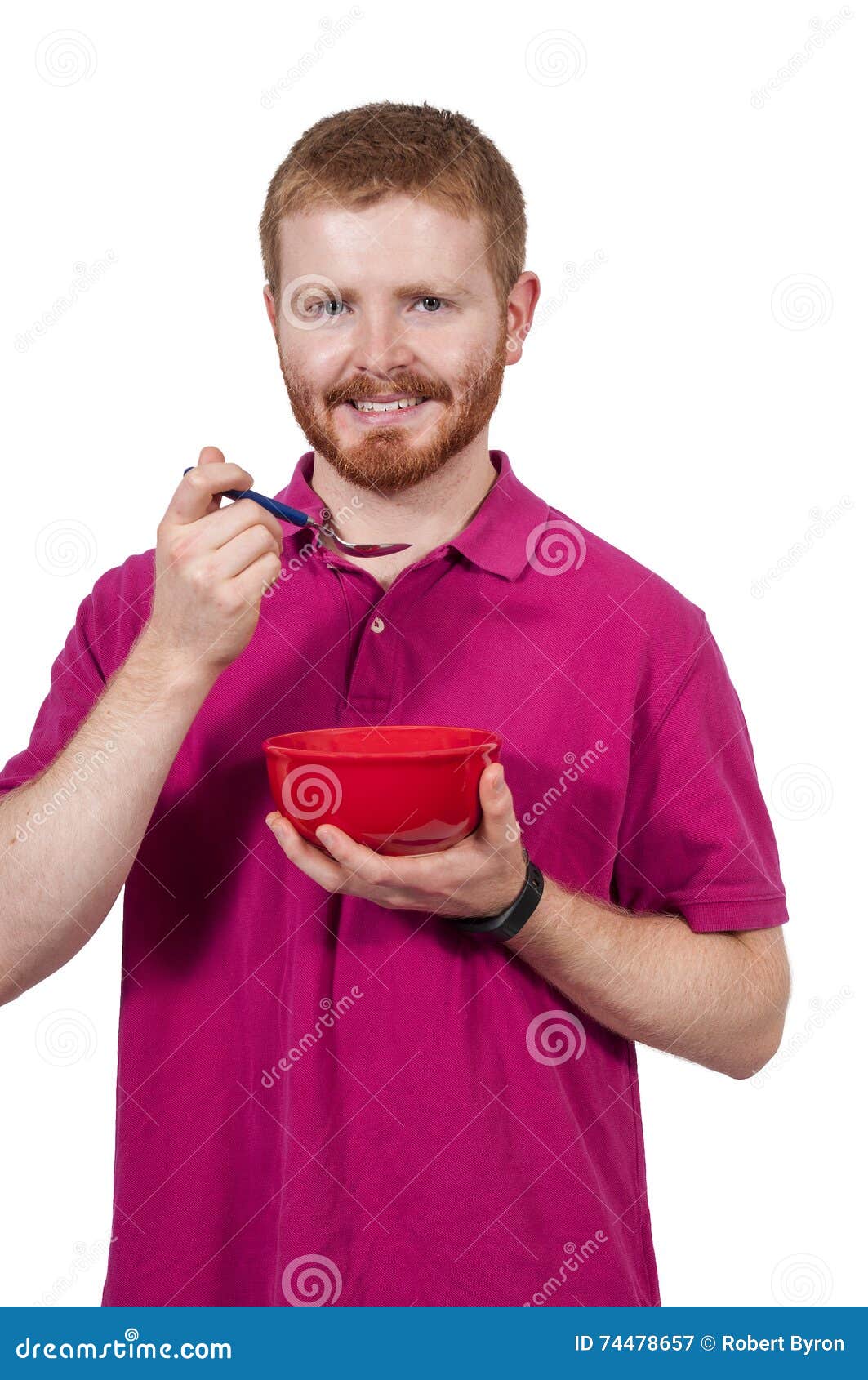 Man Eating stock image. Image of holding, domestic, adult - 74478657