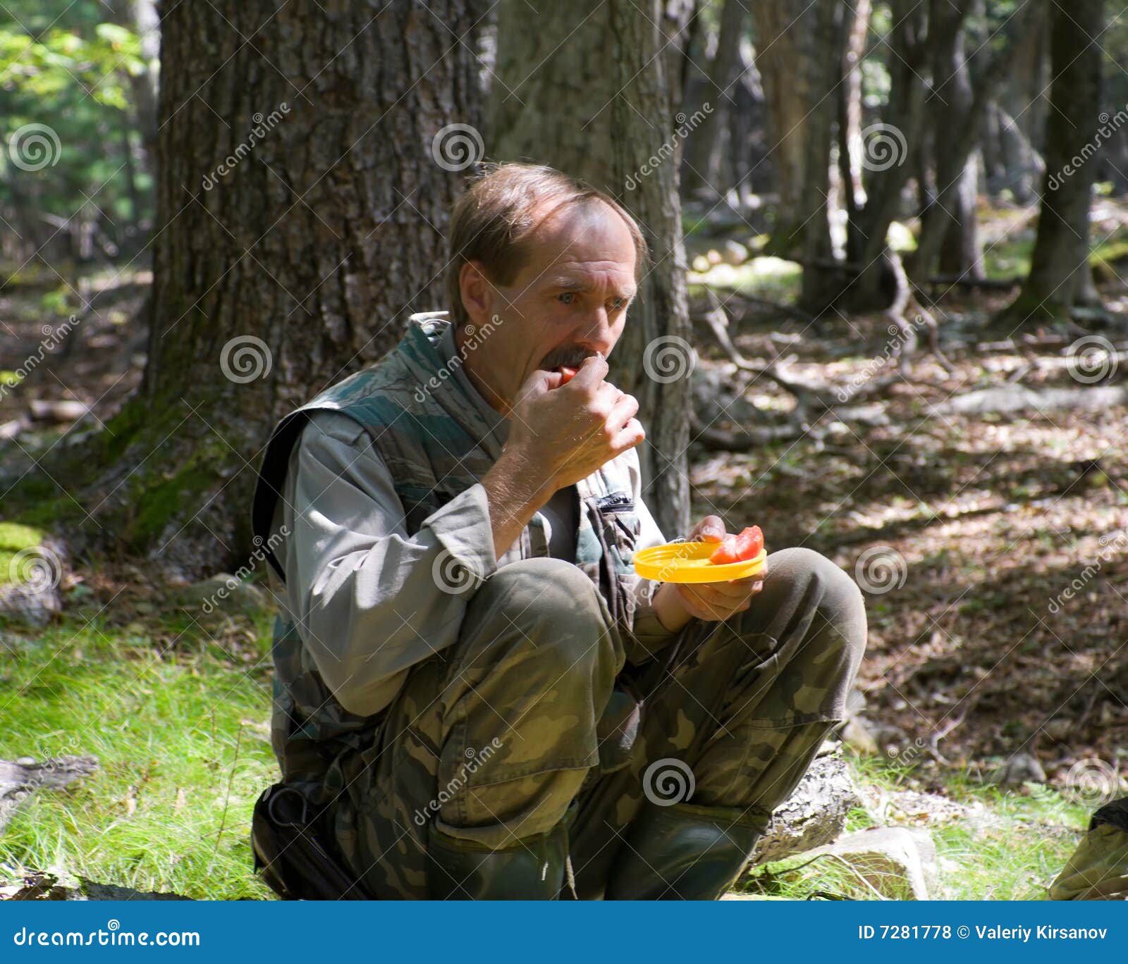 Man Eats Tomato 2 stock photo. Image of human, beauty - 7281778