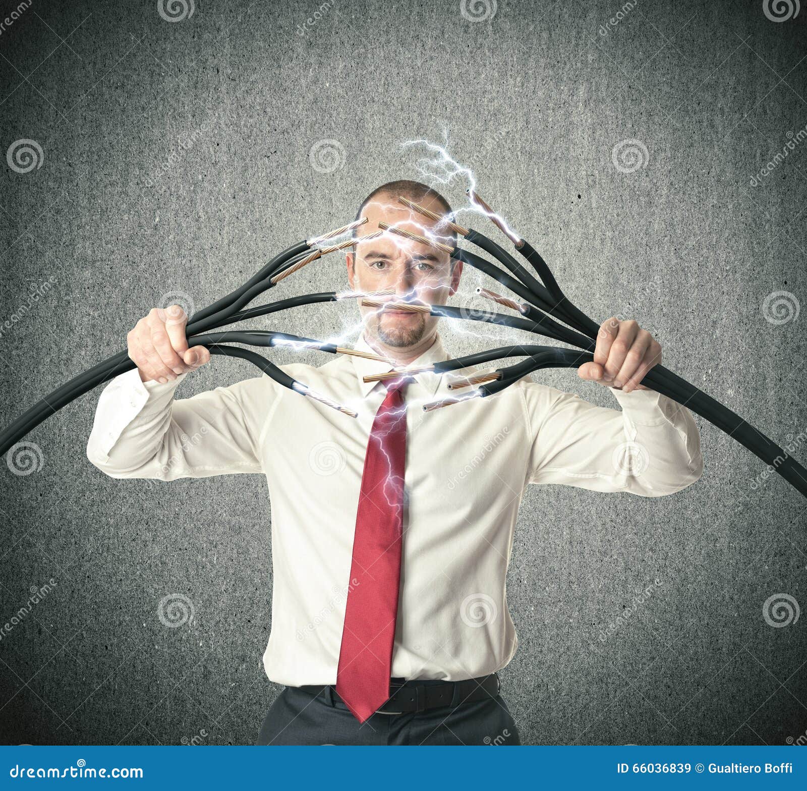 Man and electric power stock image. Image of connection - 66036839