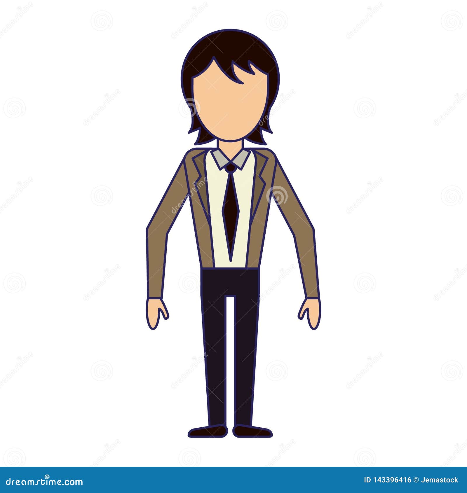 Man with Elegant Clothes Cartoon Stock Vector - Illustration of ...