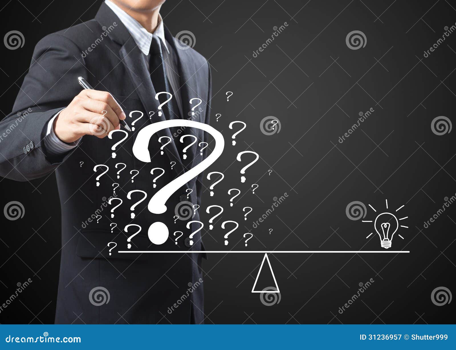 Man Eliminate Problem and Find Solution Stock Image - Image of creative ...