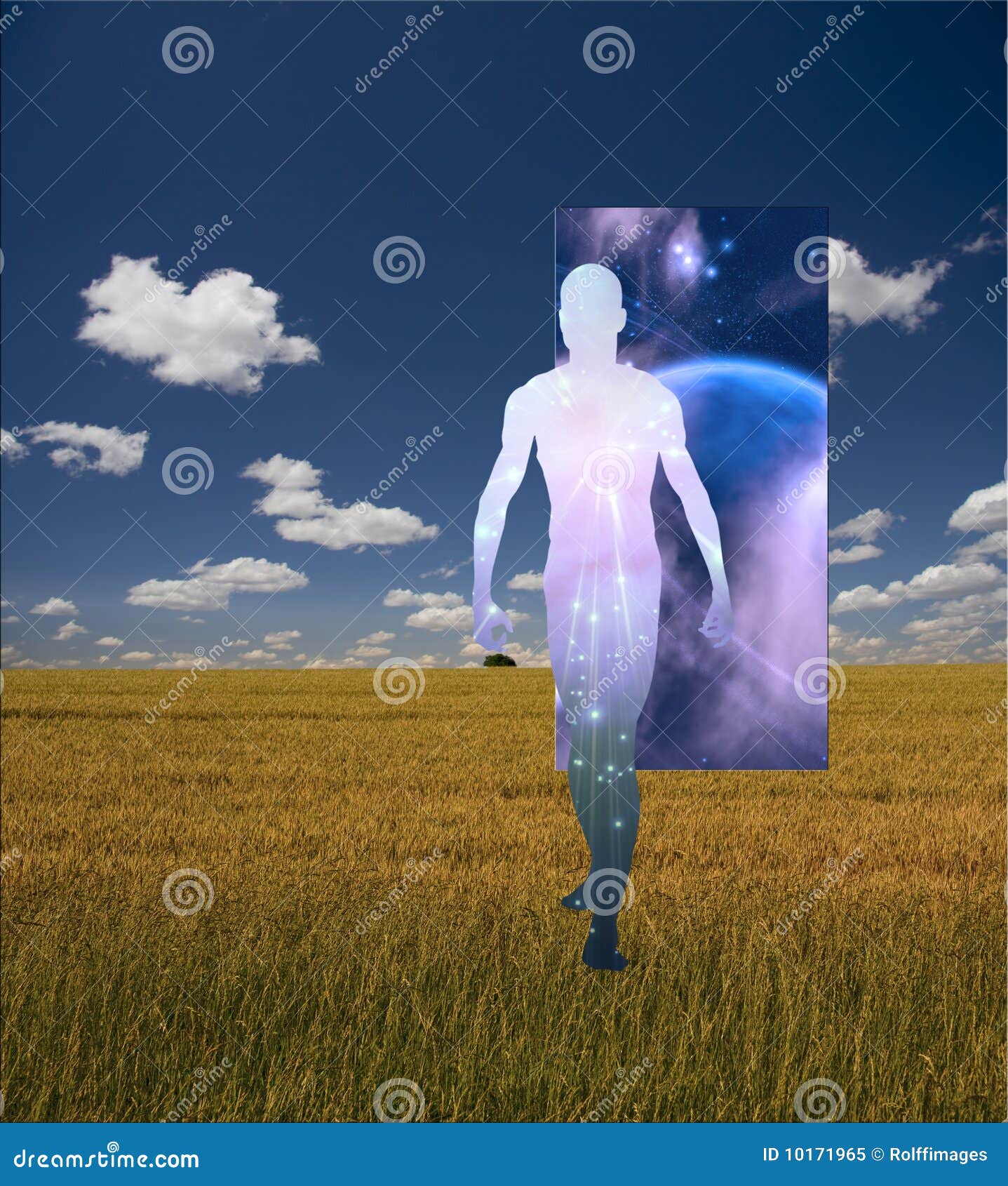 Man Emerges from doorway stock illustration. Illustration of ...