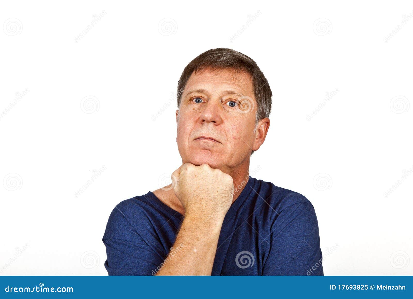 Man in emotion stock image. Image of front, cerebration - 17693825