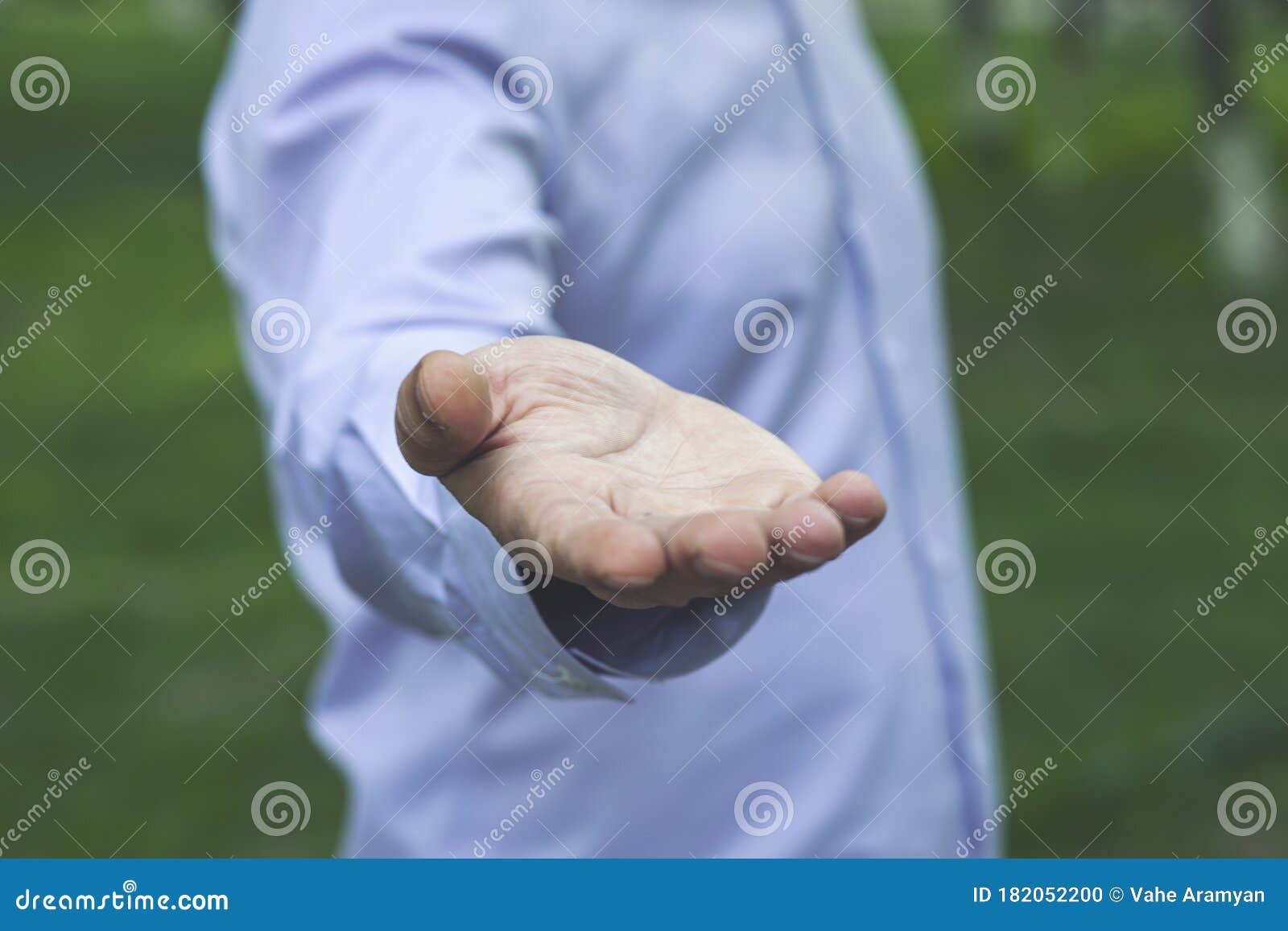 Man empty hand stock photo. Image of help, outdoor, grass - 182052200