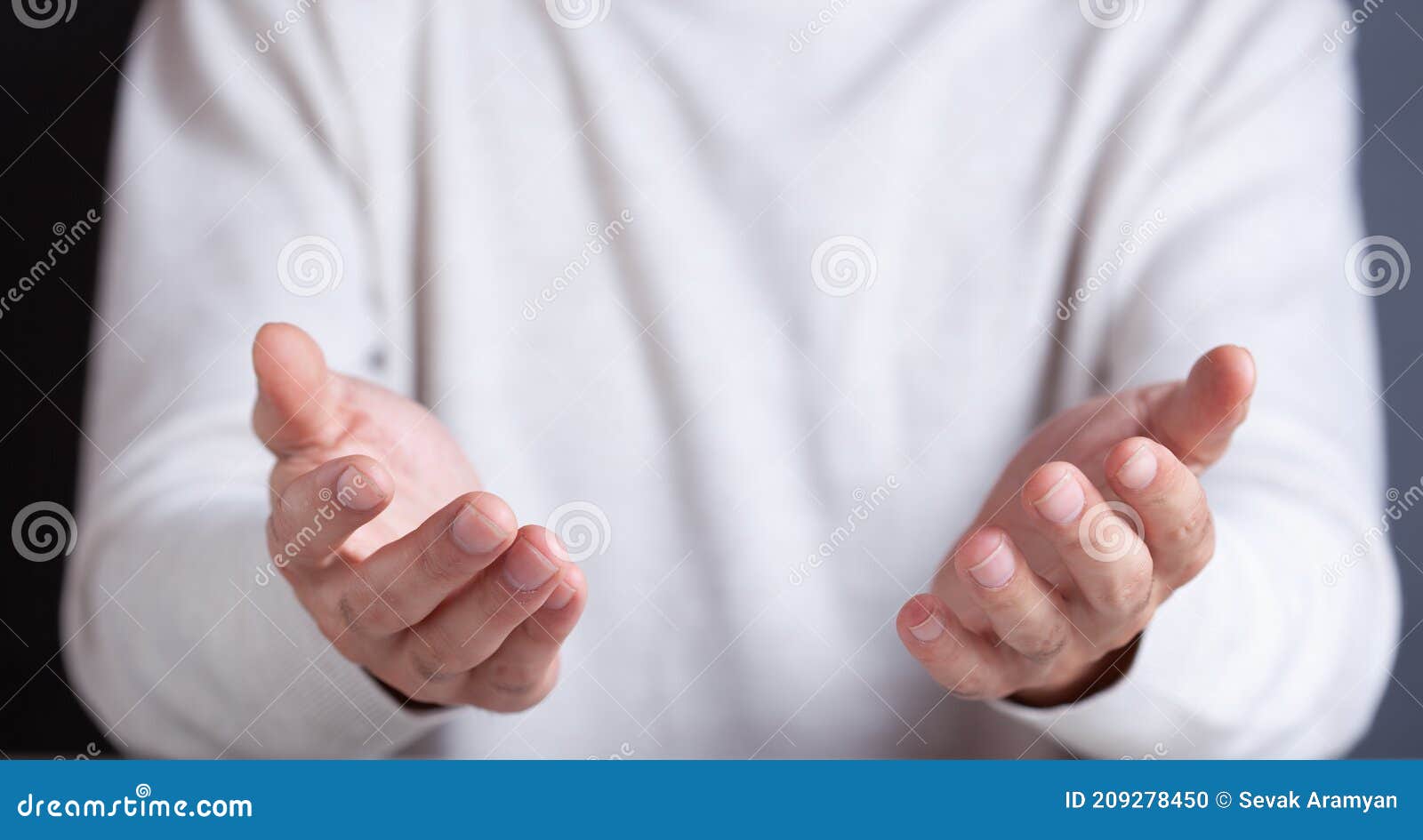 Man Empty Hands on Dark Background Stock Photo - Image of hands ...