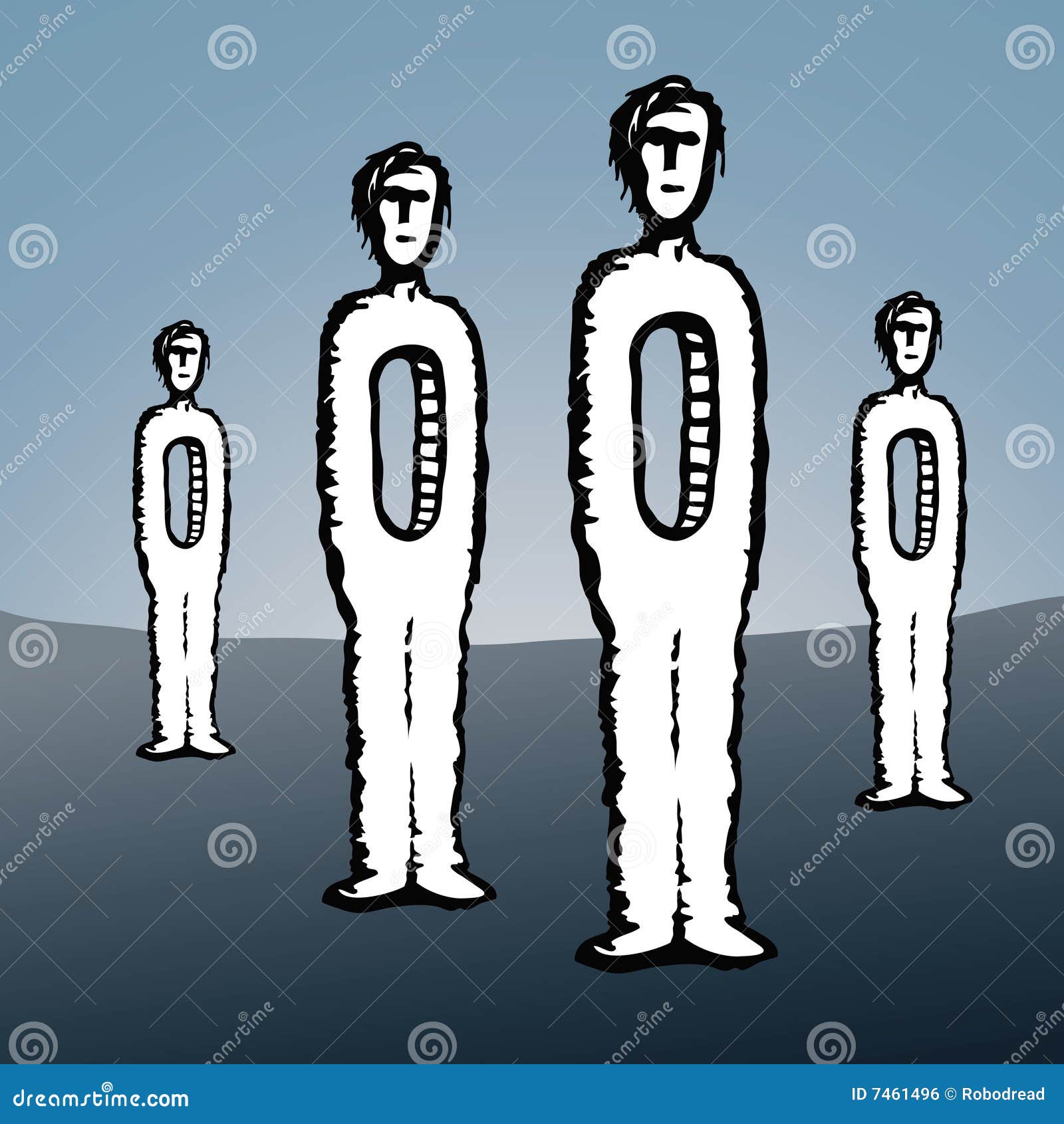 Man empty (vector) stock vector. Illustration of imperfection - 7461496