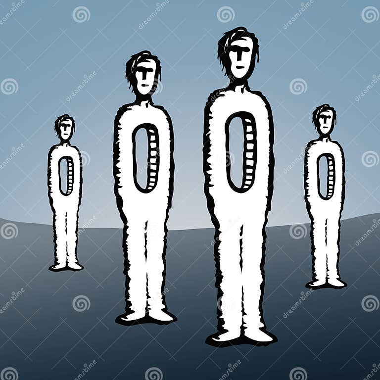 Man empty (vector) stock vector. Illustration of imperfection - 7461496