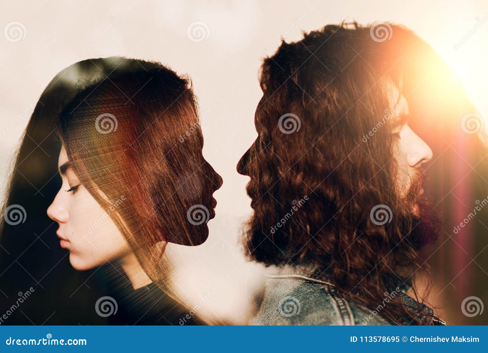 Man En Vrouw Verhoudingenconcept Stock Afbeelding - Image of verhouding ...