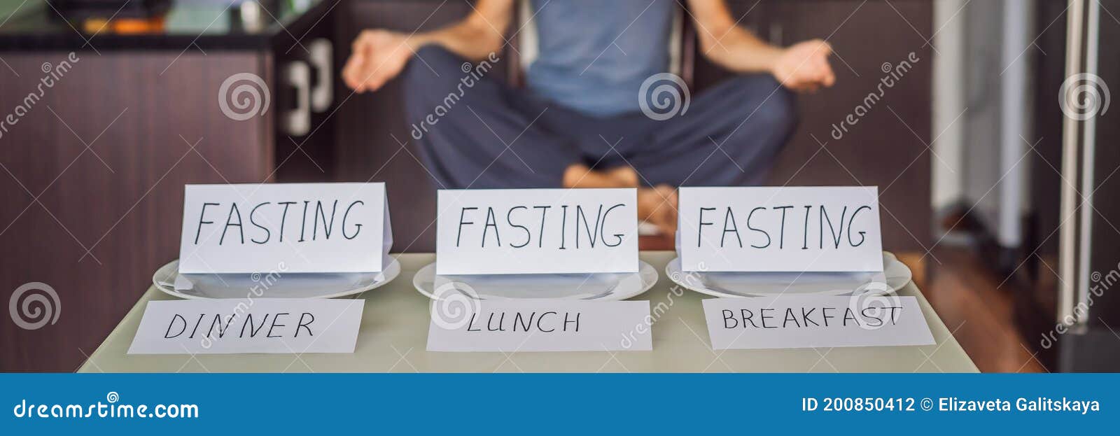 The Man is Engaged in Intermittent Fasting for Health.. Intermittent ...