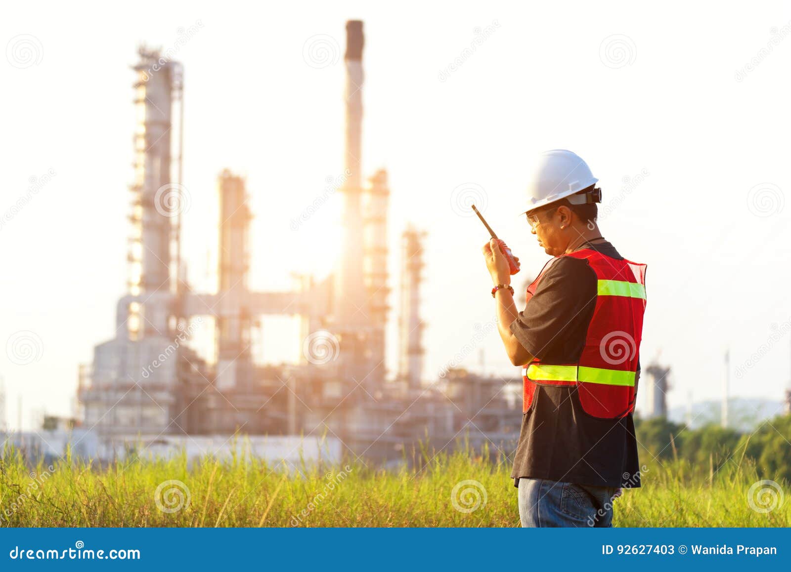 The Man Engineer at Power Plant, Stock Image - Image of engineer ...