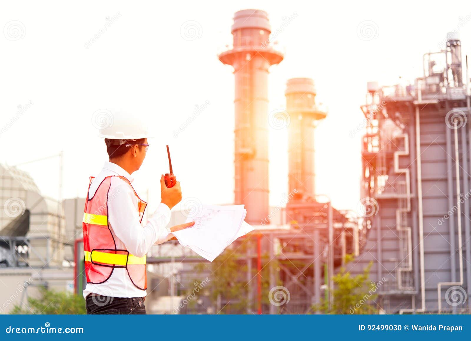 The Man Engineer at Power Plant, Thailand, Stock Photo - Image of ...