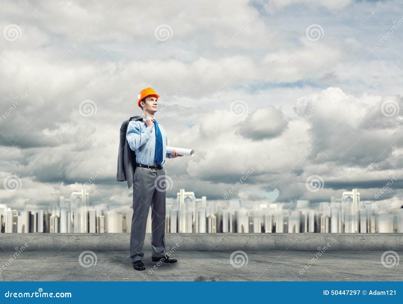 Man engineer stock image. Image of cheerful, expression - 50447297