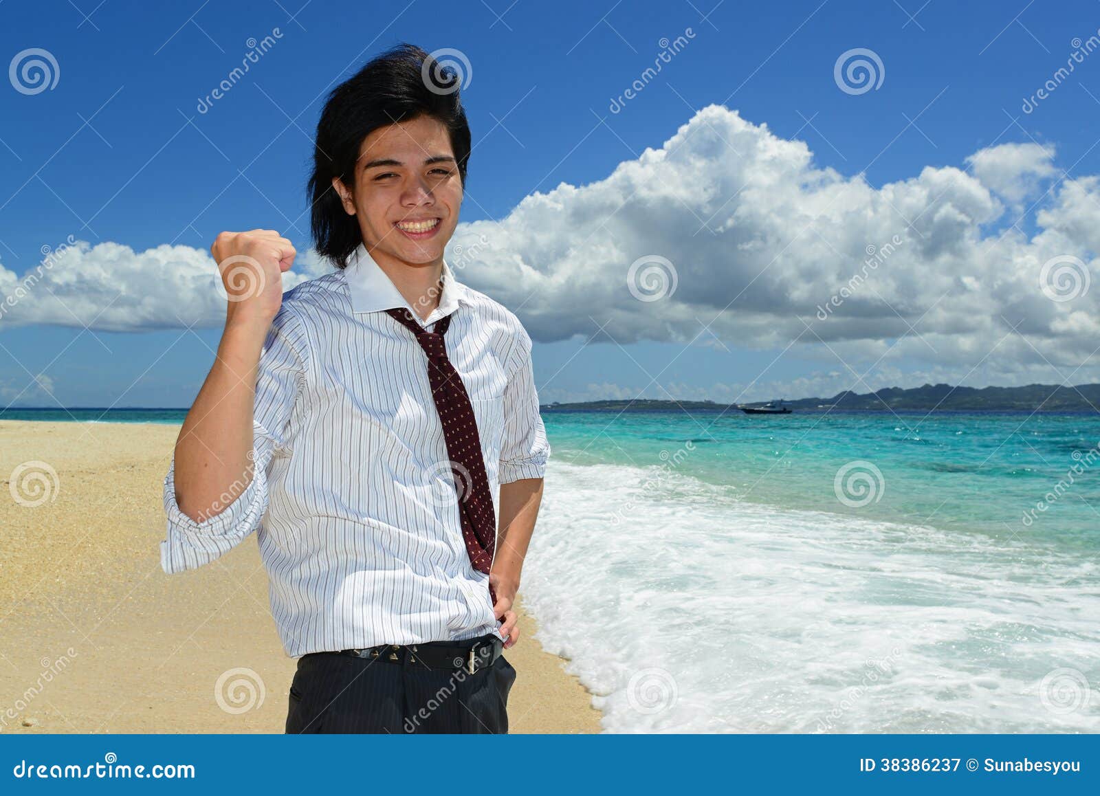 Man enjoy the sun. stock image. Image of exotic, businessman - 38386237
