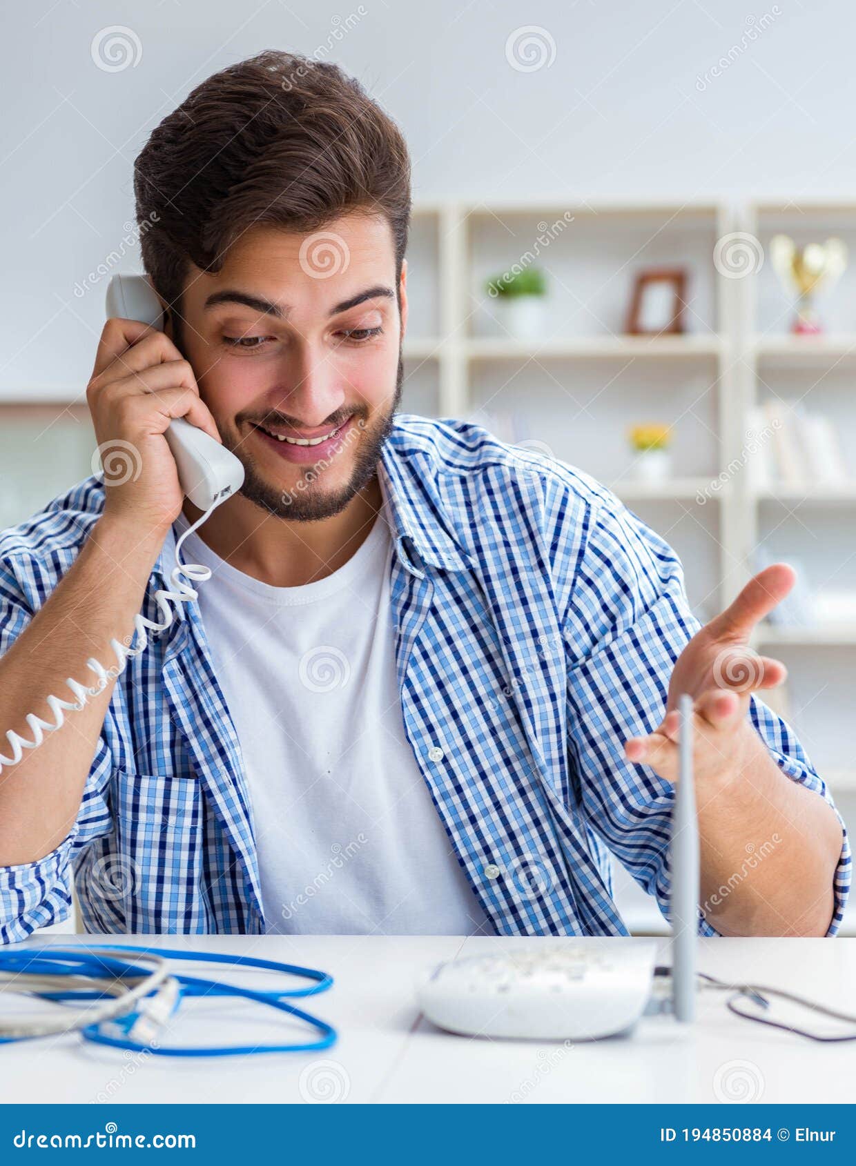 Man Enjoying Fast Internet Connection Stock Photo - Image of good ...