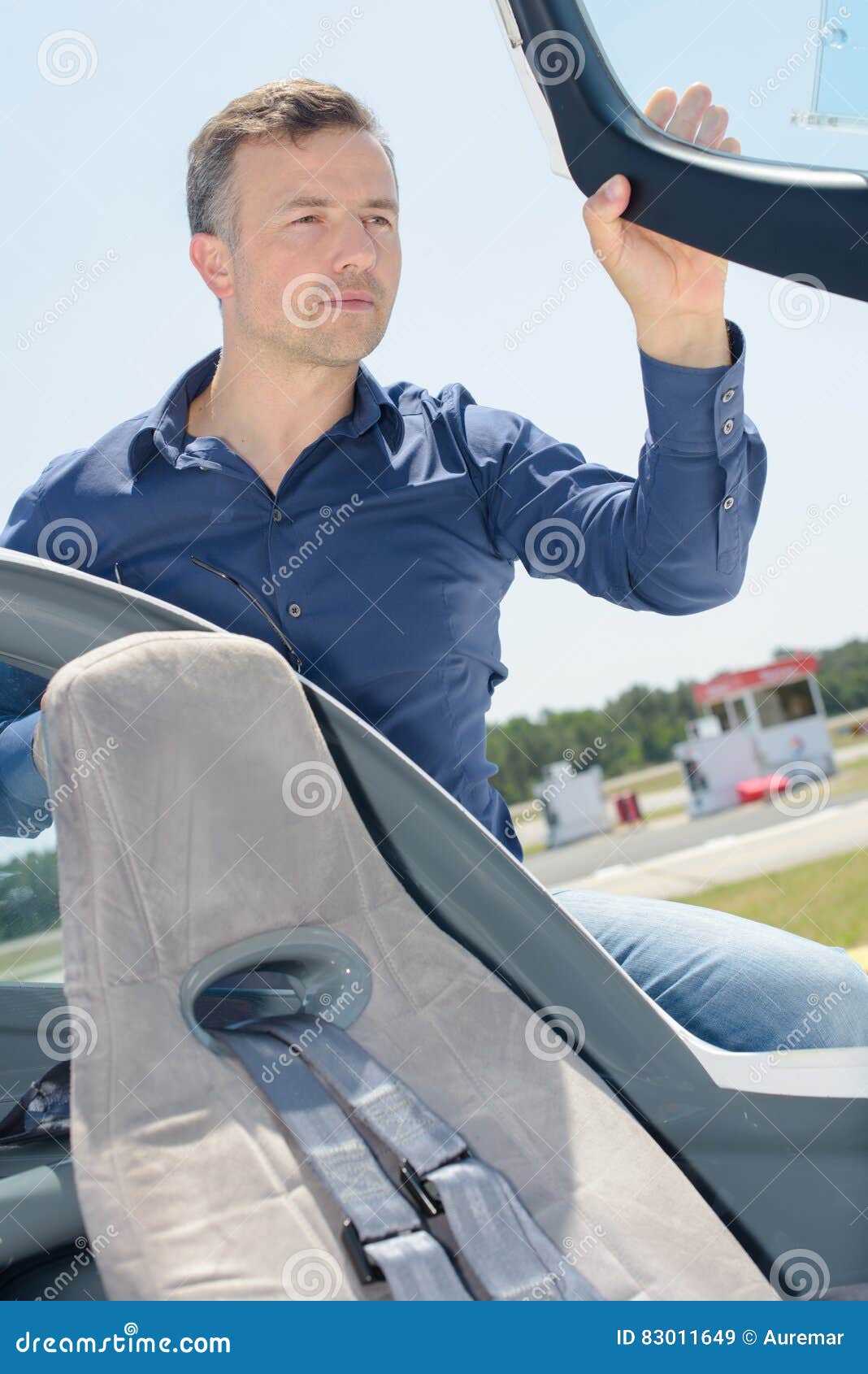 Man Entering Cockpit Aircraft Stock Image - Image of travel, male: 83011649